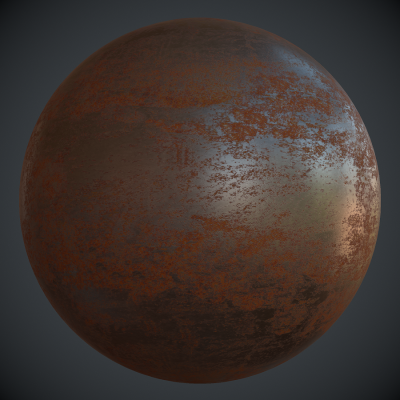 Rusted Iron PBR Metal Material - Texture Download