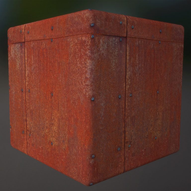 Rusted Panel PBR Material - Texture Download