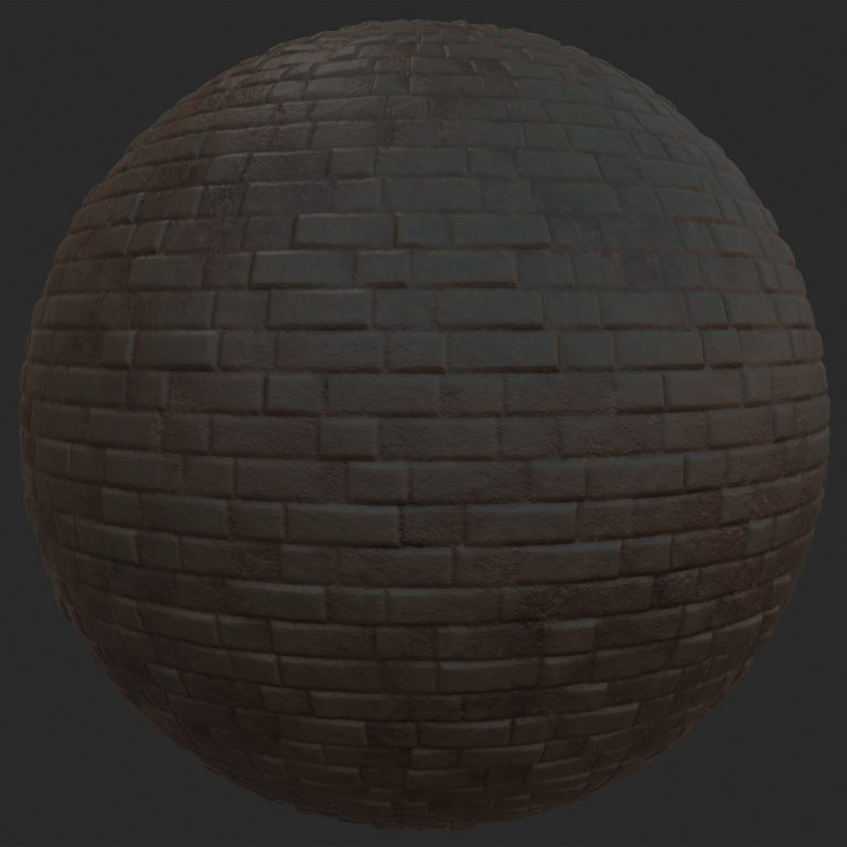 Sewer Brick PBR Material - Texture Download