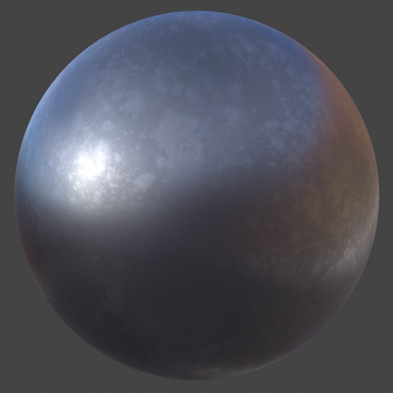 Splotchy Metal PBR Material #1 - Texture Download