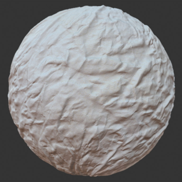 Wrinkled Paper PBR Material - Texture Download