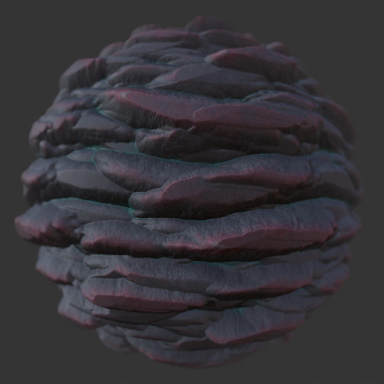 Eroded Stylized Cliff 3 PBR Material - Texture Download