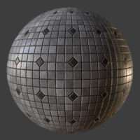 Diamond Inlay Tile PBR Material - Texture Download
