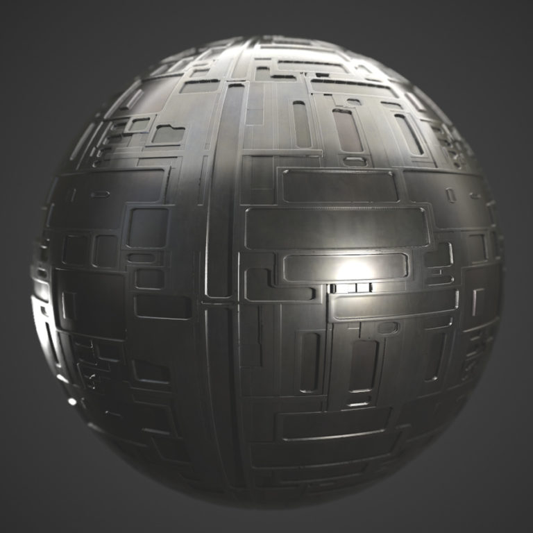Alien Panels PBR Material - Texture Download