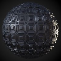 Futuristic Cube Metal PBR Material - Texture Download
